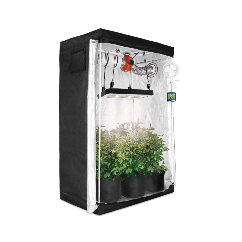 2x4 Grow Tent Kit LED with Organic Potting Soil | HTG Supply