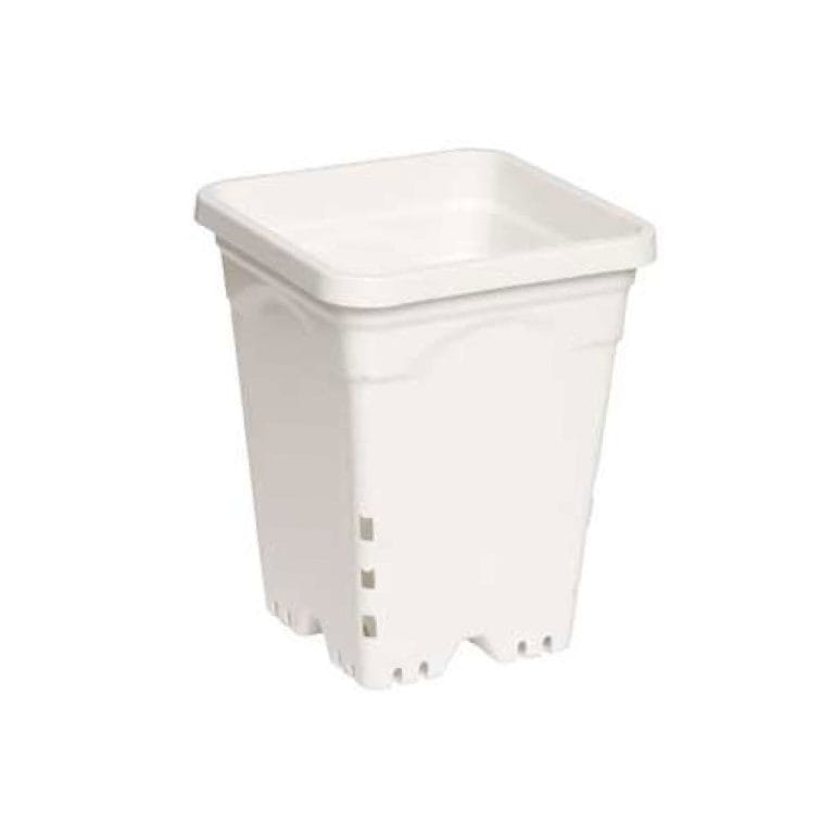 Active Aqua 12" x 12" Square White Pot - 12" Tall | HTG Supply ...