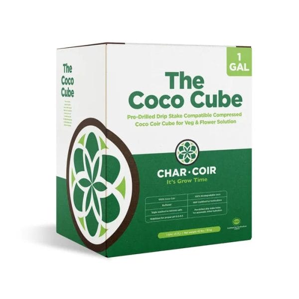 Char Coir Coco Cube 1 Gallon - Case of 32 | HTG Supply Hydroponics ...